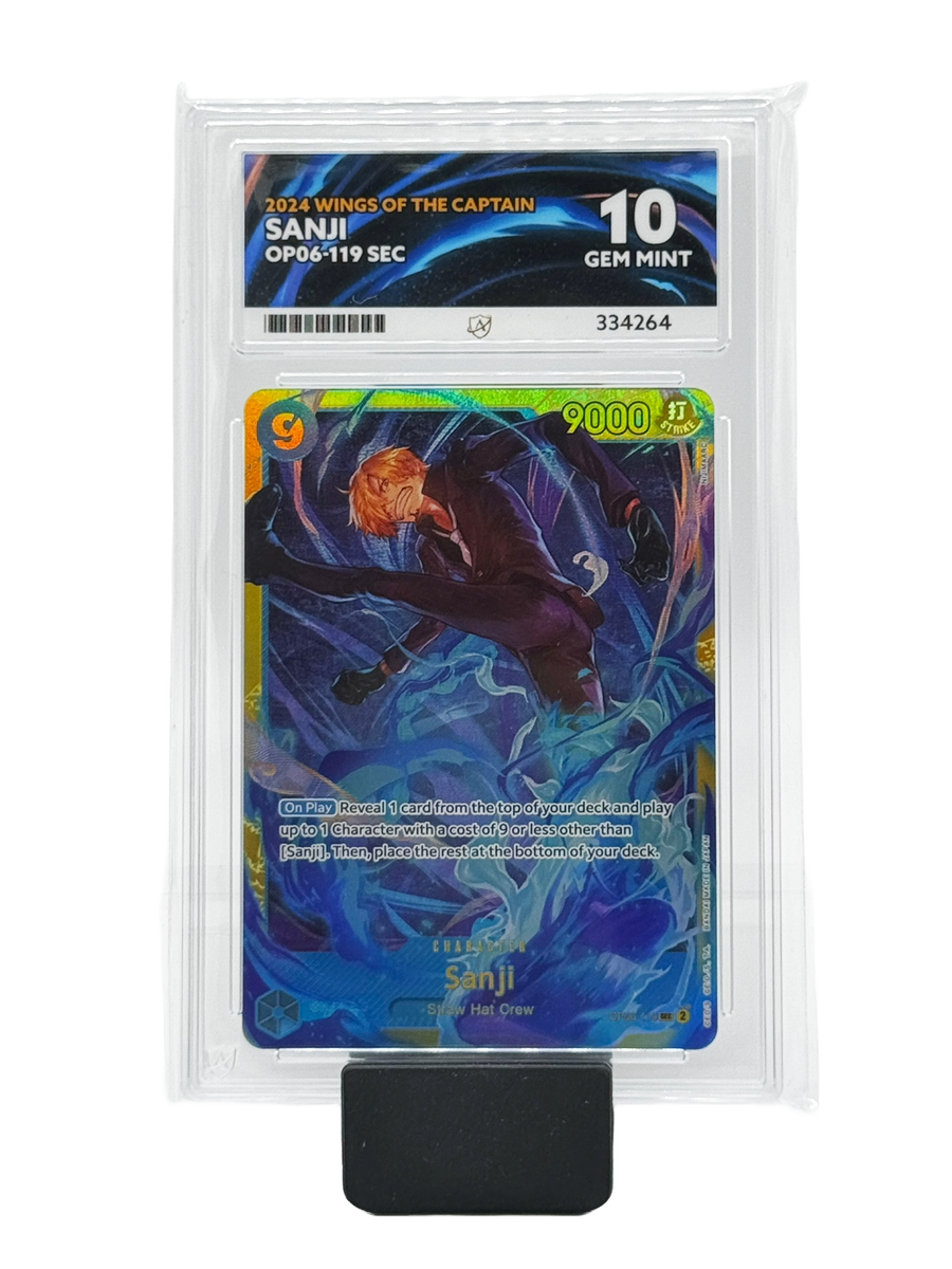 Sanji - OP06 - 119 SEC - Wings of the Captain - Gem Mint 10 (Ace Label – WazzaVerse