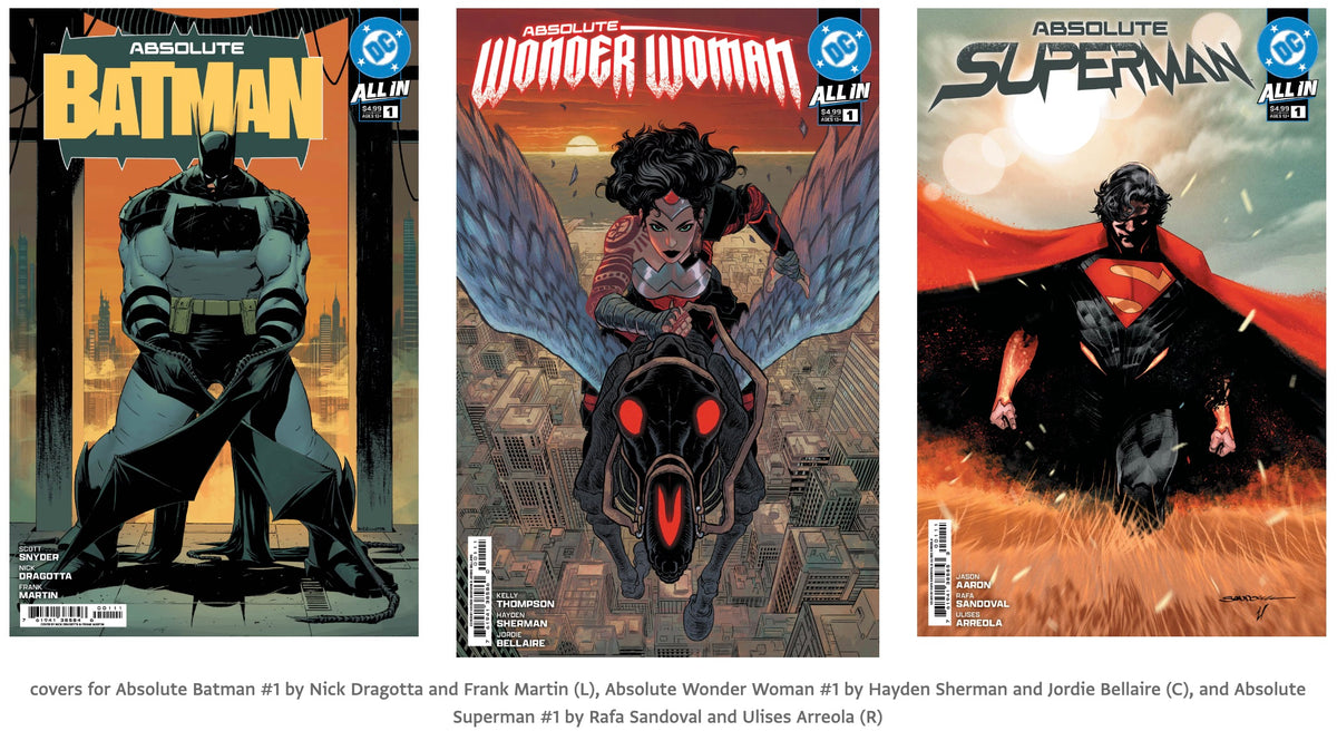 DC Revamps Iconic Heroes: New Face Designs and Logos for Absolute Batm ...